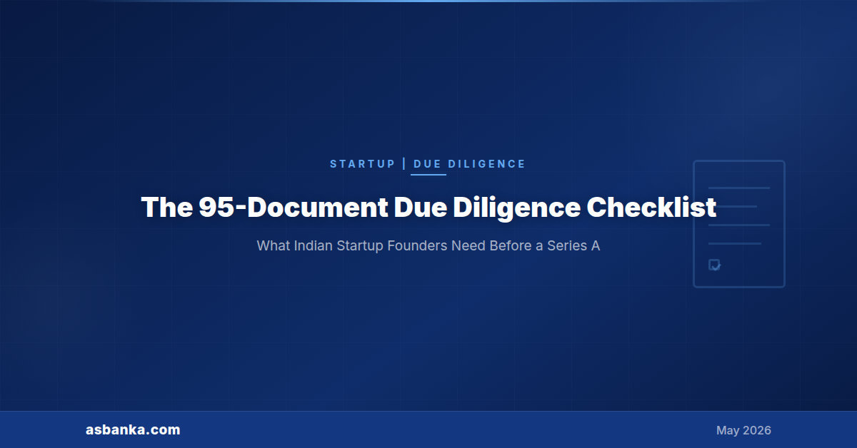 The Due Diligence Data Room Checklist for Series A – A S BANKA ADVISORS